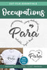 Paraprofessional svg, a para svg with heart for crafters - So Fontsy