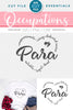Paraprofessional svg, a para svg with heart for crafters - So Fontsy