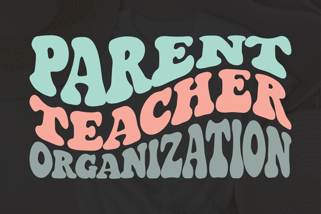 Parent teacher organization svg wavy style svg, EPS PNG Cricut Instant ...