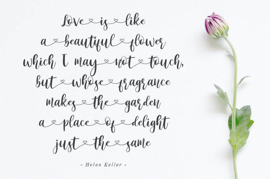 Paris Helen // Romantic Couple Love Script - So Fontsy