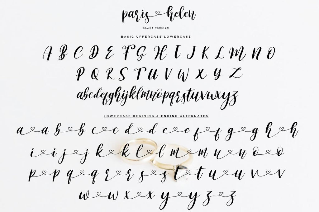 Paris Helen // Romantic Couple Love Script - So Fontsy