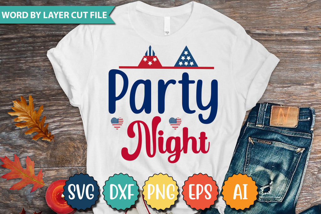 Party Night SVG Cut File,SVGs,quotes-and-sayings,food-drink,mini ...