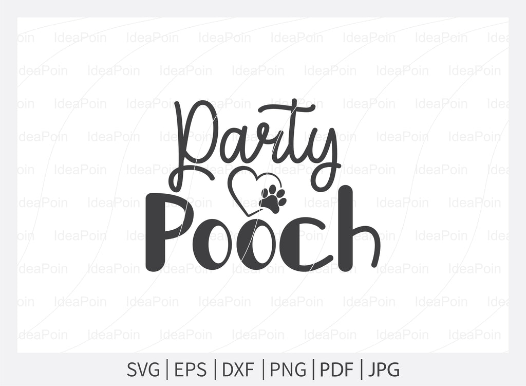 Party pooch, Birthday Dog svg, Birthday Dog Bandana, Dog Birthday svg ...