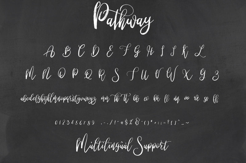 Pathway script - 2 styles - So Fontsy