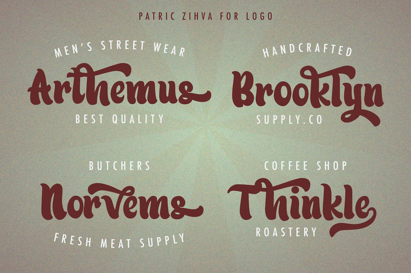 Patric Zihva - Retro Bold Script Font - So Fontsy