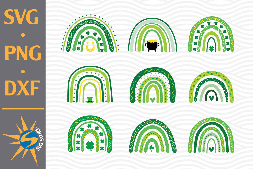 Patrick Rainbow SVG, PNG, DXF Digital Files Include - So Fontsy