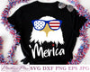 Patriotic Amercian Eagle, 'Merica, Fourth Of July SVG - So Fontsy