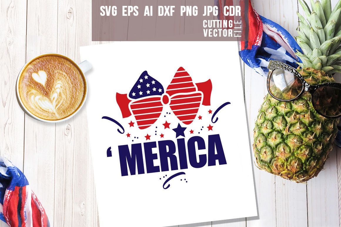 Patriotic Ribbon SVG - So Fontsy