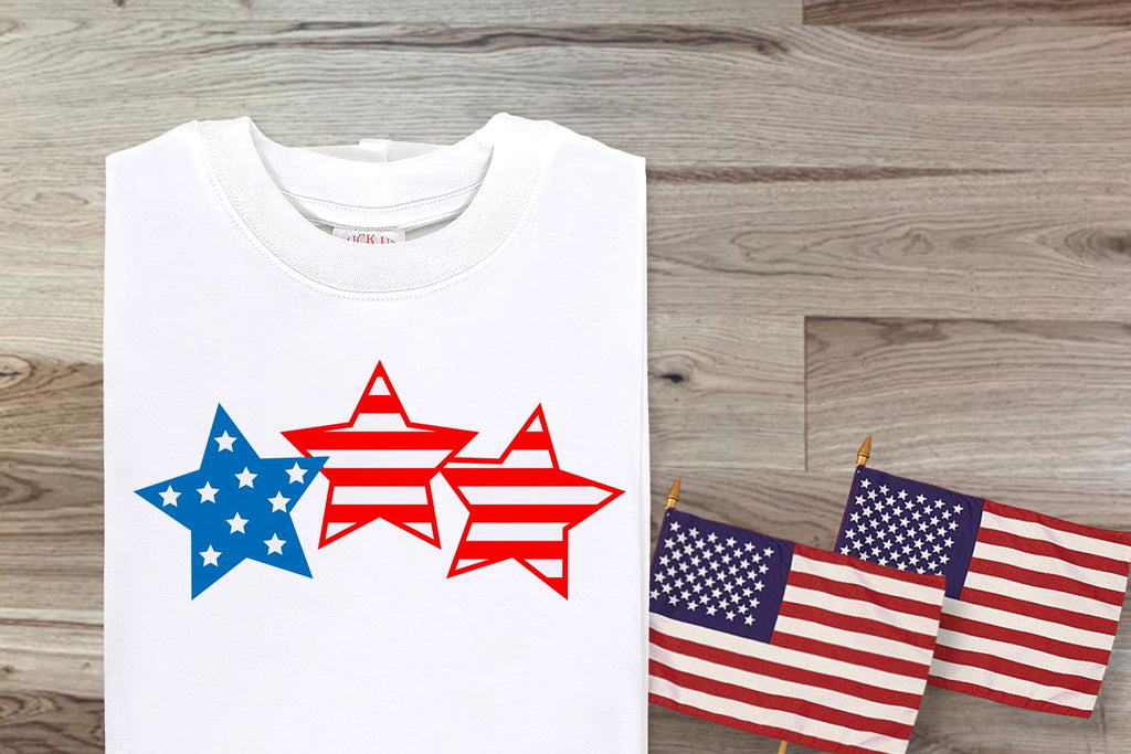 Patriotic Triple Stars SVG - So Fontsy