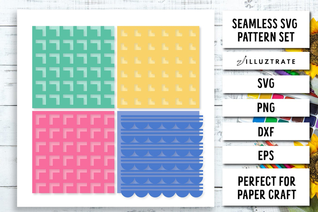 Pattern SVG Cutting File | Seamless Pattern SVG File - So Fontsy