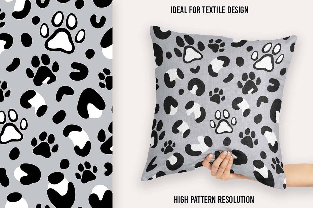 Paw Leopard Print SVG | Paw dog SVG | Leopard pattern SVG - So Fontsy