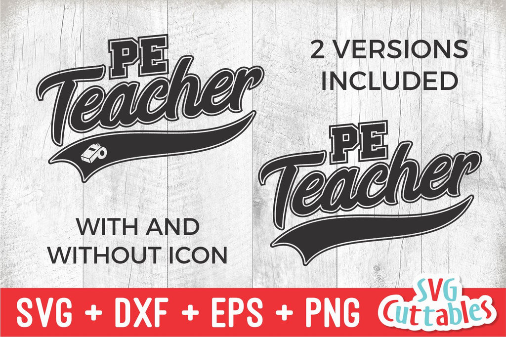 PE Teacher svg - Teacher svg - Occupation - Swoosh - svg - dxf - eps ...