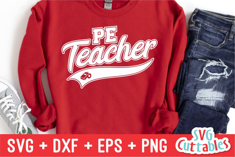 PE Teacher svg - Teacher svg - Occupation - Swoosh - svg - dxf - eps ...