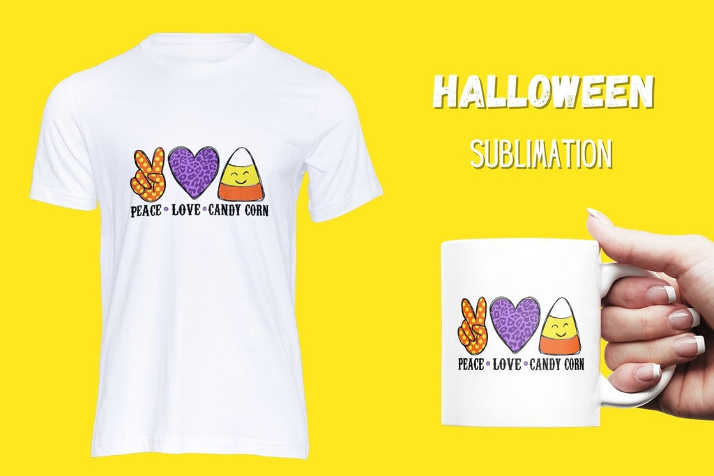 Peace Love Candy Corn Sublimation - So Fontsy