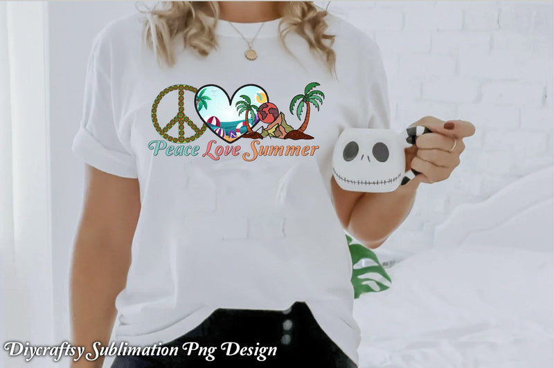 Peace Love Summer Sublimation - So Fontsy
