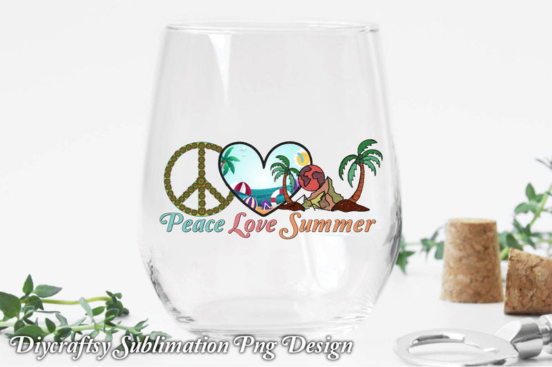 Peace Love Summer Sublimation - So Fontsy