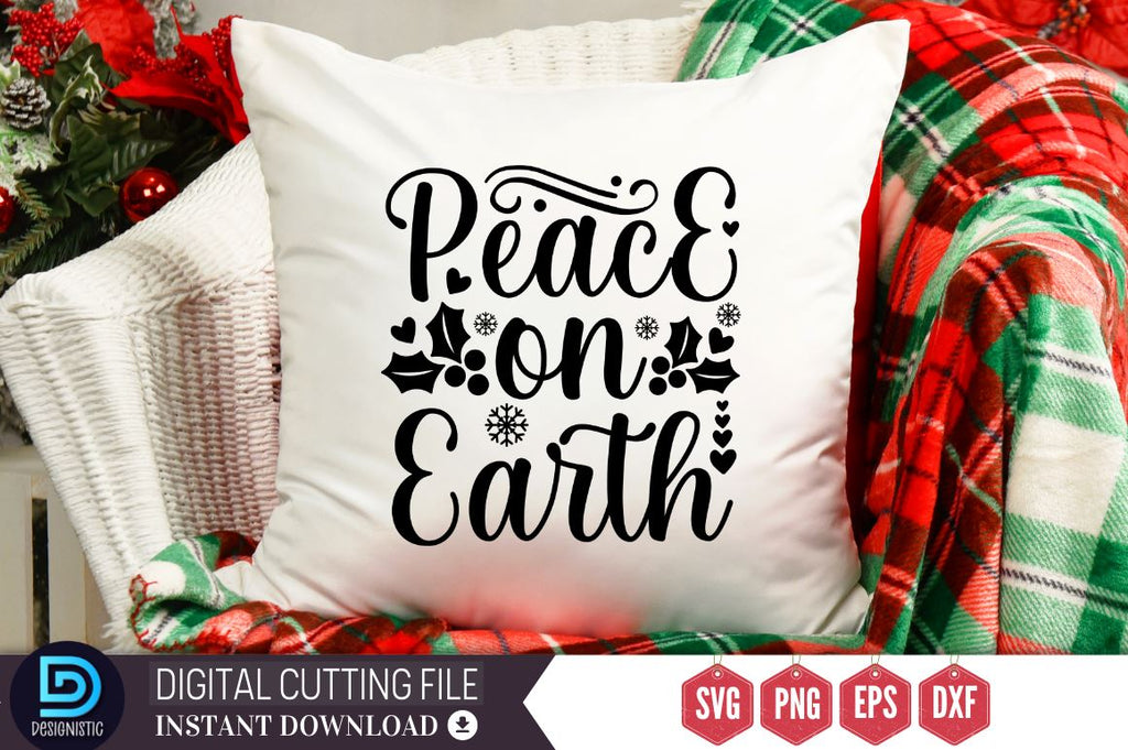 Peace on earth SVG, Peace on earth - So Fontsy