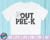 Peace out pre-k SVG | Last day of school quote - So Fontsy