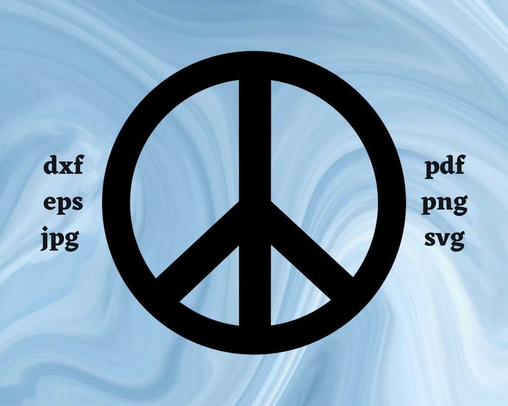 Peace Sign SVG Cut File - So Fontsy
