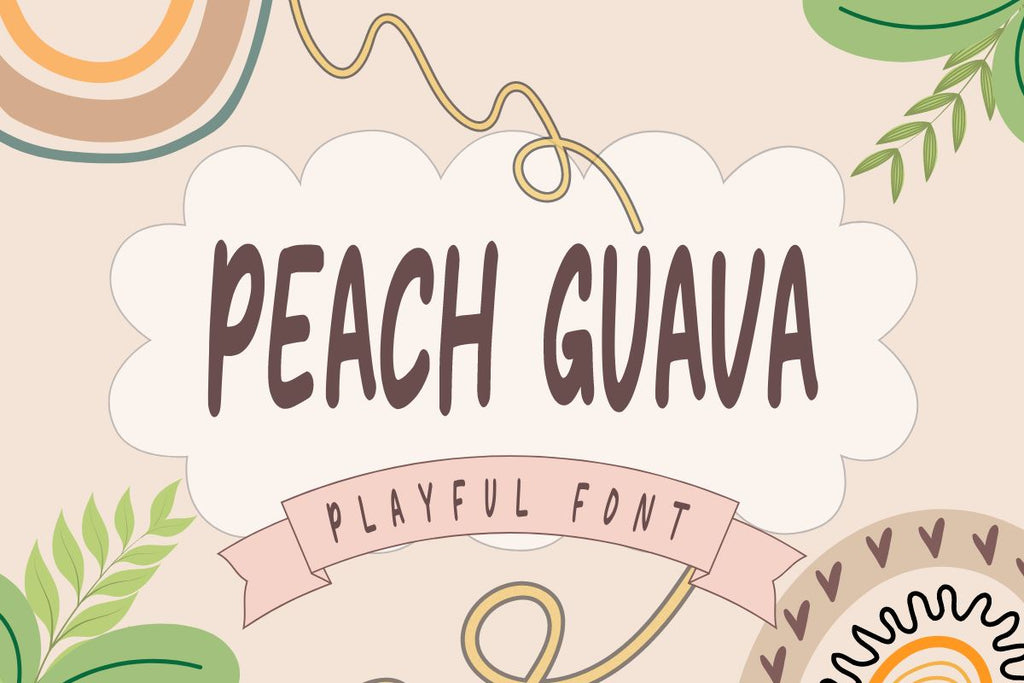 Peach Guava - Playful Font - So Fontsy