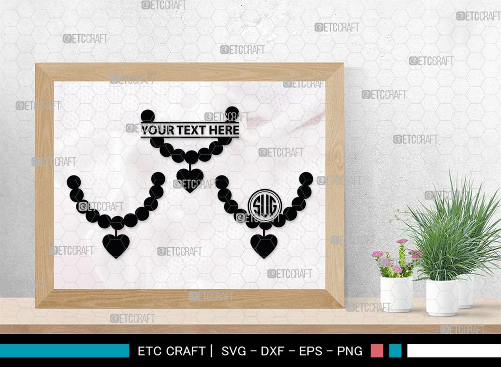 Pearls Monogram, Pearls Silhouette, Pearls SVG, Baby Pearls Svg ...