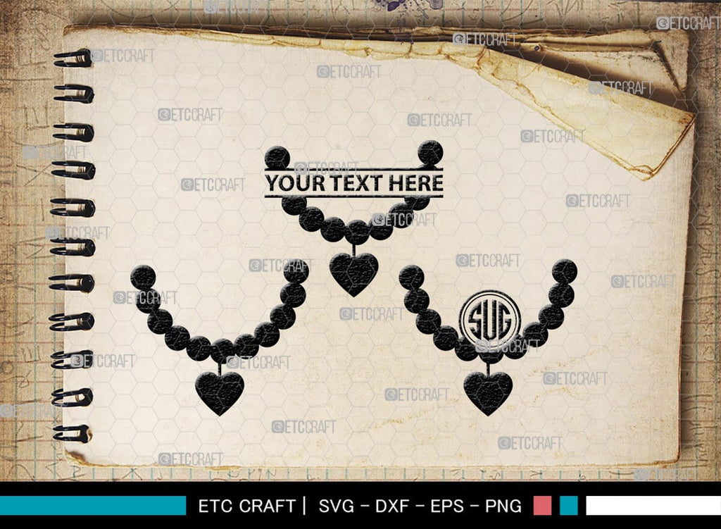 Pearls Monogram, Pearls Silhouette, Pearls SVG, Baby Pearls Svg ...