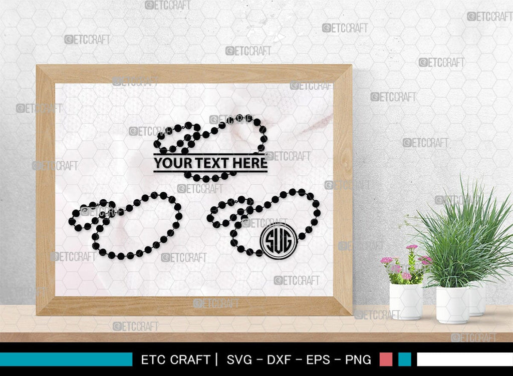 Pearls Monogram, Pearls Silhouette, Pearls SVG, Baby Pearls Svg ...