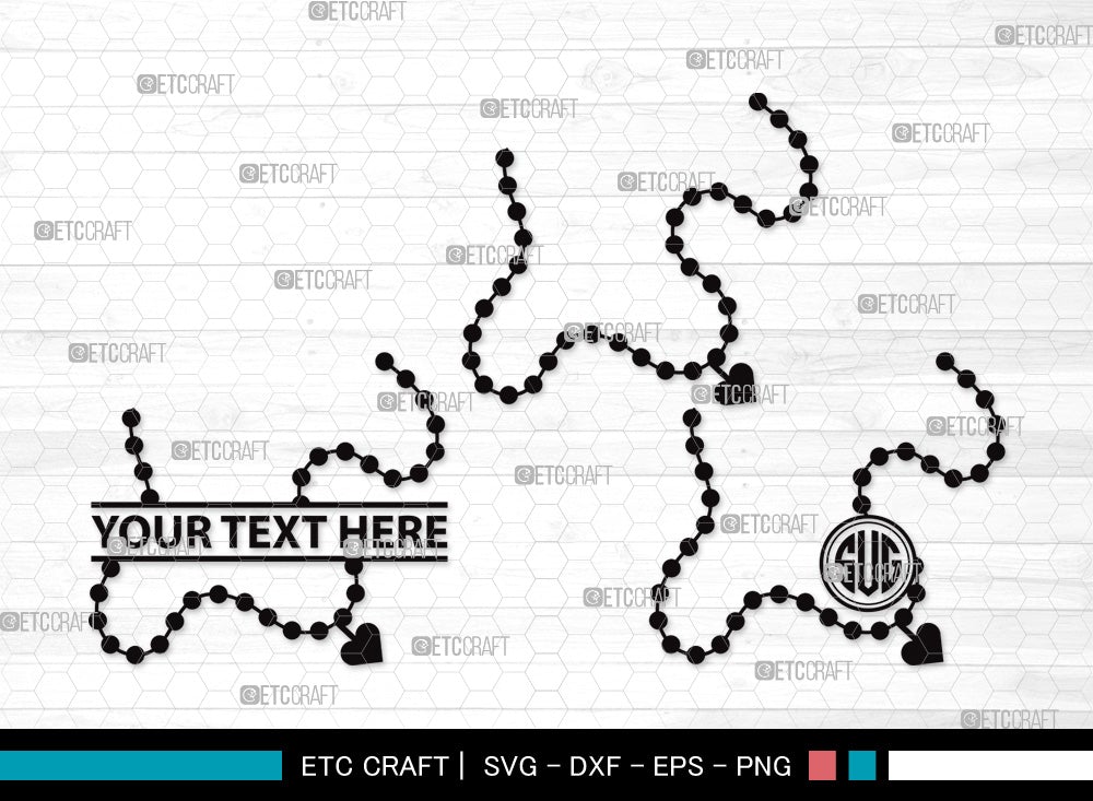 Pearls Monogram SVG | Baby Pearls Svg | Necklace Svg | Pearl Necklace ...