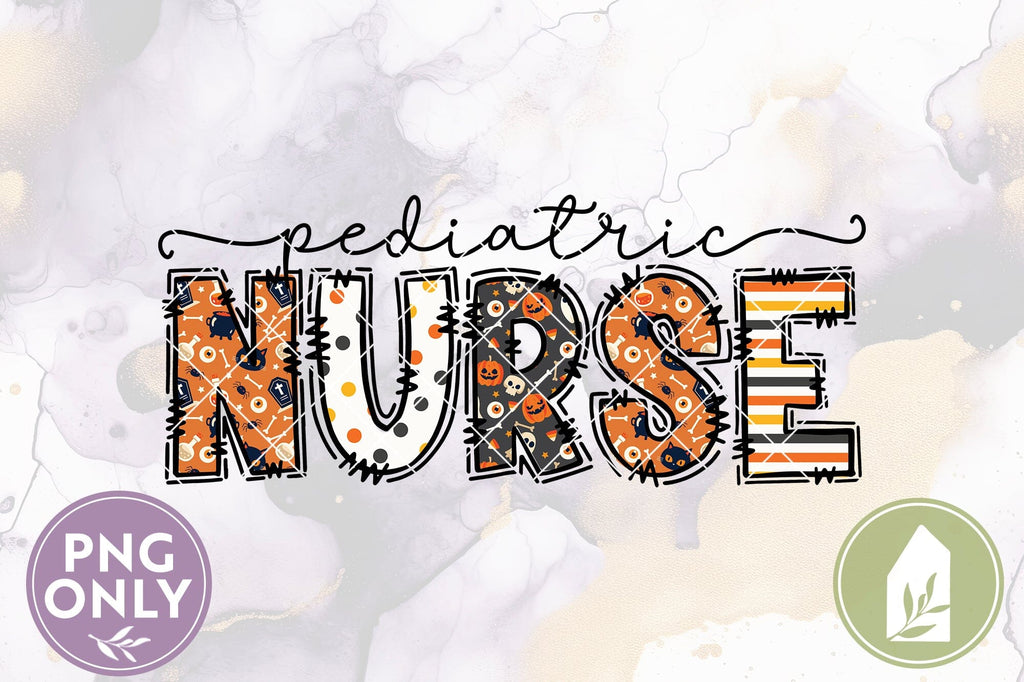 Pediatric Nurse Halloween Sublimation File - So Fontsy