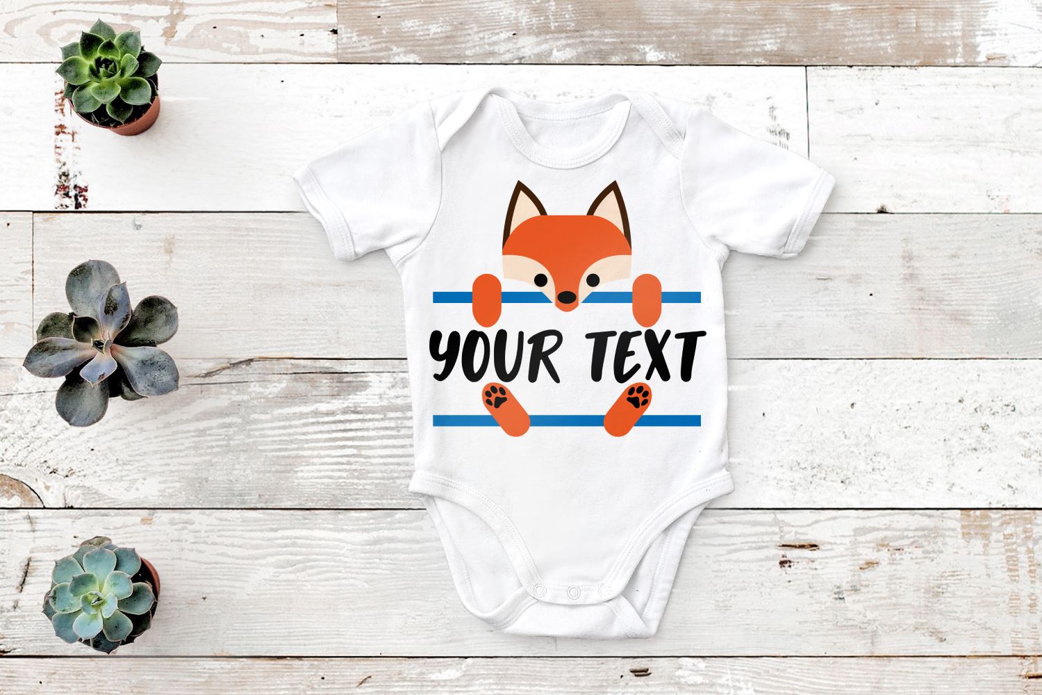 Peeking Fox Split SVG - So Fontsy