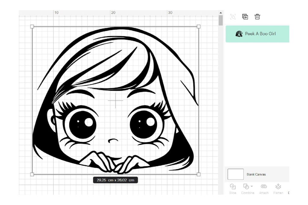 Peeking SVG | Peek a Boo Girl SVG Cut File For Cricut - So Fontsy