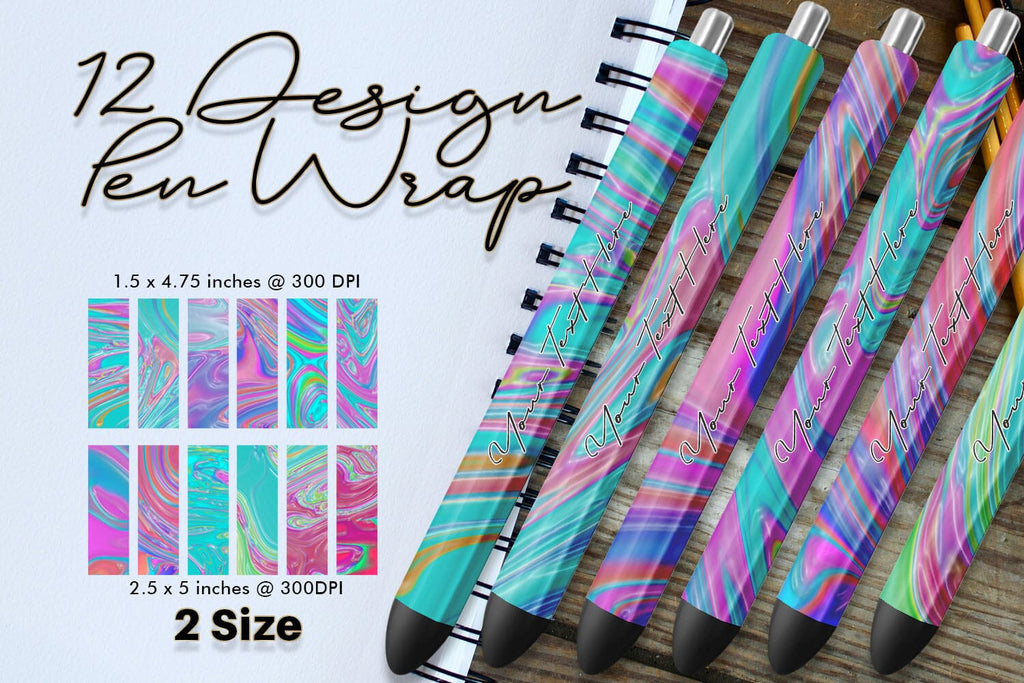 Pen Wraps Sublimation design realistic wave texture background - So Fontsy