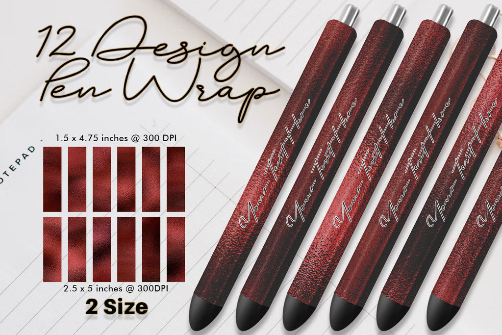Pen Wraps Sublimation maroon color foil texture background - So Fontsy
