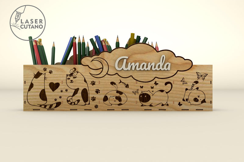 Pencil Box, Pencil Holder, Education Tools, Laser Cut Files, 3D Designs ...