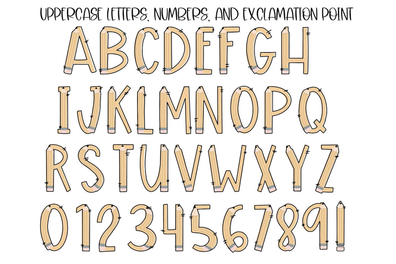 Pencil SVG Font, Doodle Font SVG, Pencil Doodle Letters, Teacher SVG ...