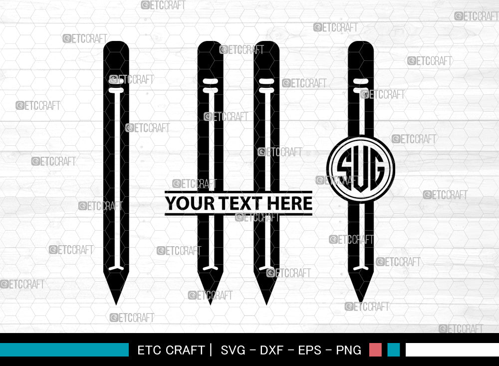 Pencil Icons Monogram, Pencil Svg, Draw Svg, Pencils, Writing Tool ...