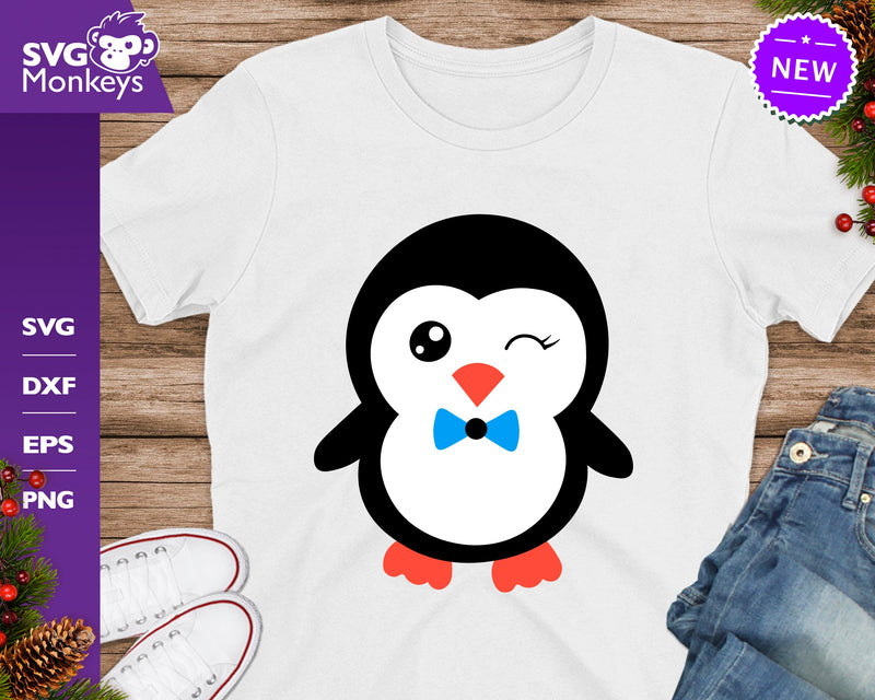 Penguins Bundle Svg, Penguin Svg, Christmas Penguins Svg - So Fontsy
