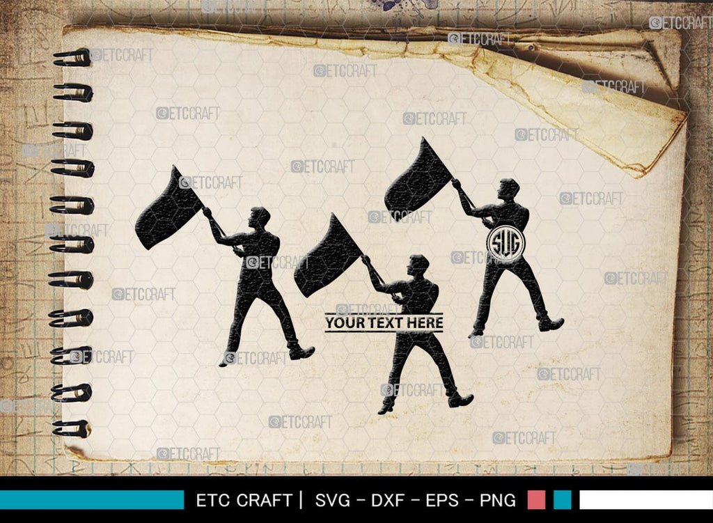 People With Flags Monogram, People With Flags Silhouette, People With ...