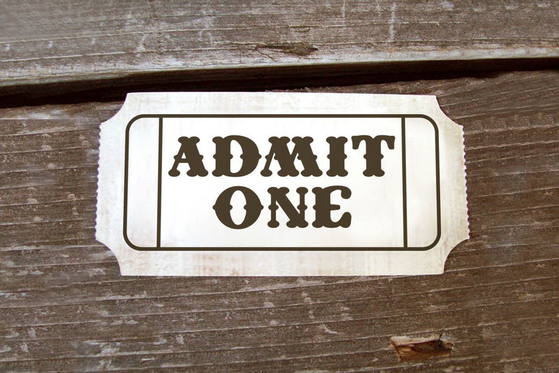 Perforated Blank Ticket Strip and Print and Cut Tickets - So Fontsy