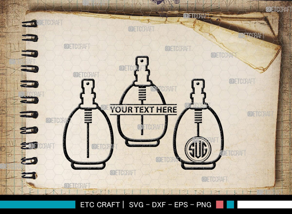 Perfume Monogram, Perfume Silhouette, Perfume SVG, Perfume, Perfume ...