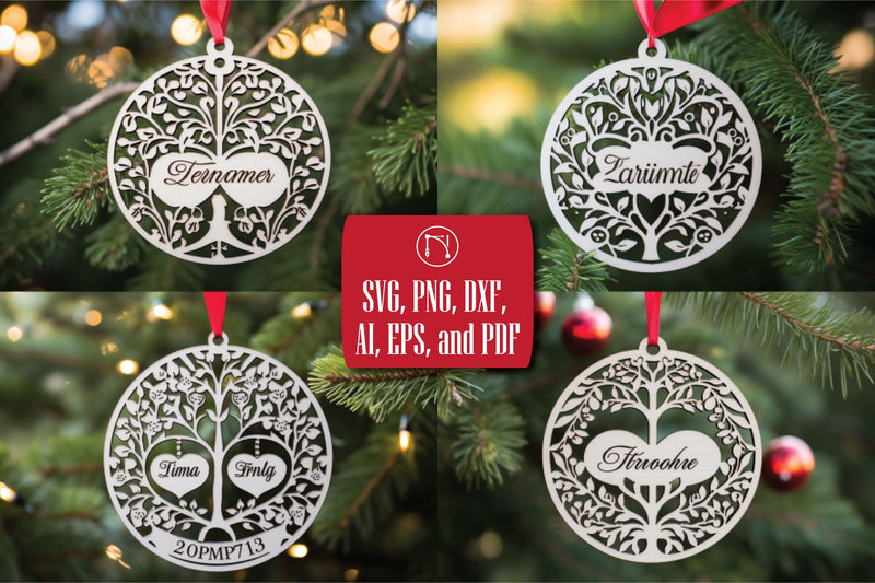 Personalized Family Christmas SVG bundle - So Fontsy