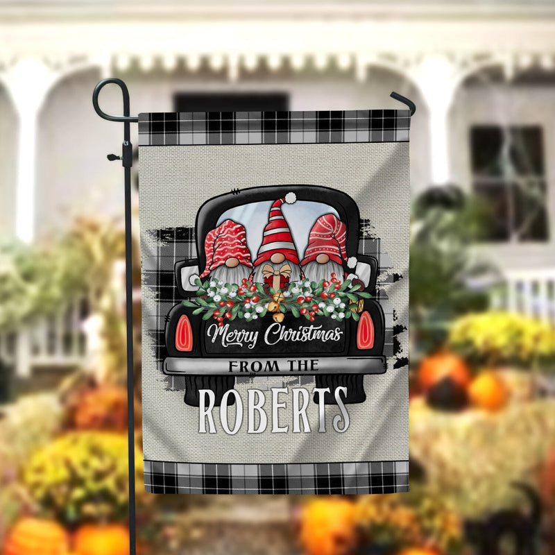 Personalized Garden Flag, Christmas Garden Flag, Welcome Flag ...