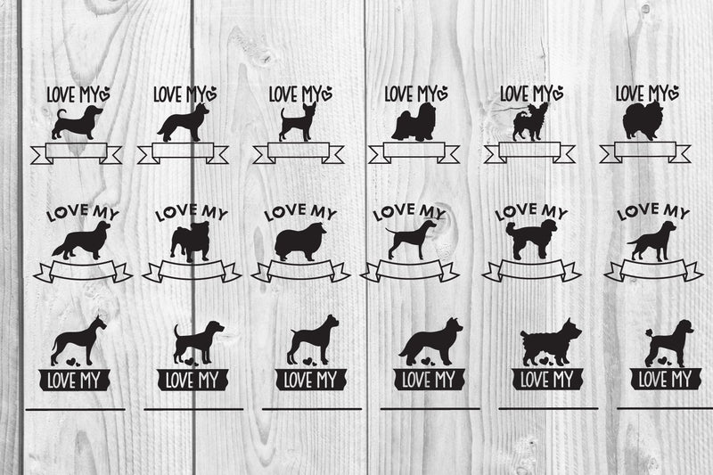 Pet Dog SVG, dog illustration cut file - So Fontsy