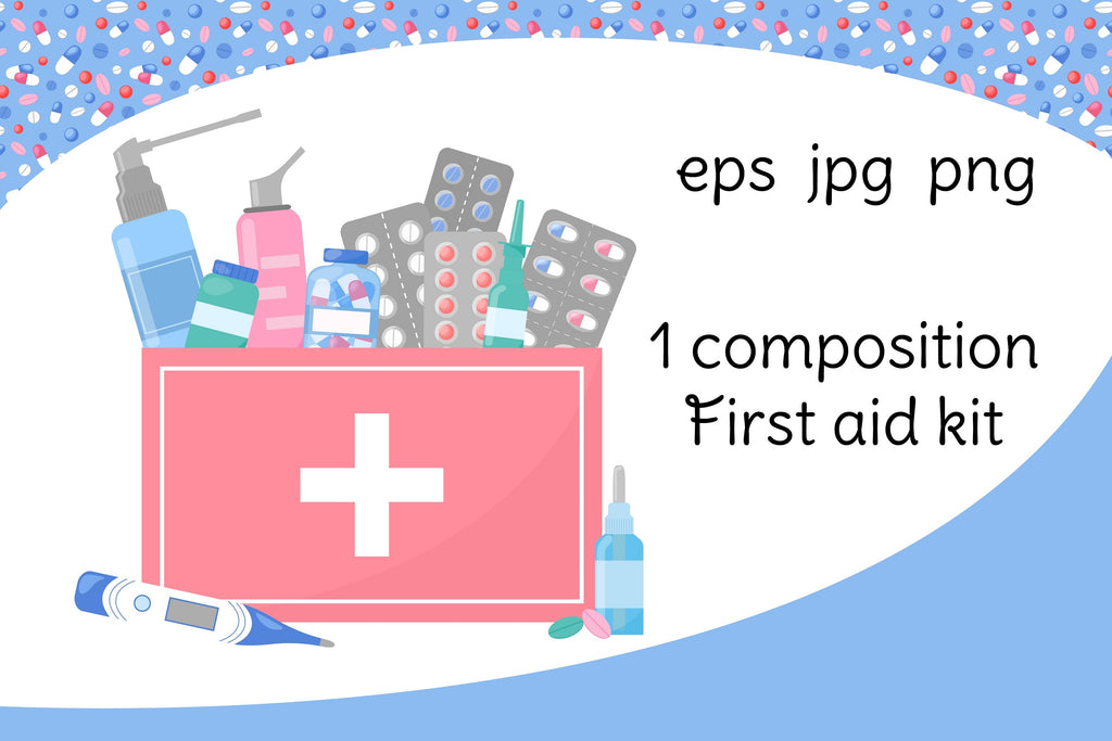 Pharmacy Vector Collection | Medicine PNG Clipart | Patterns - So Fontsy