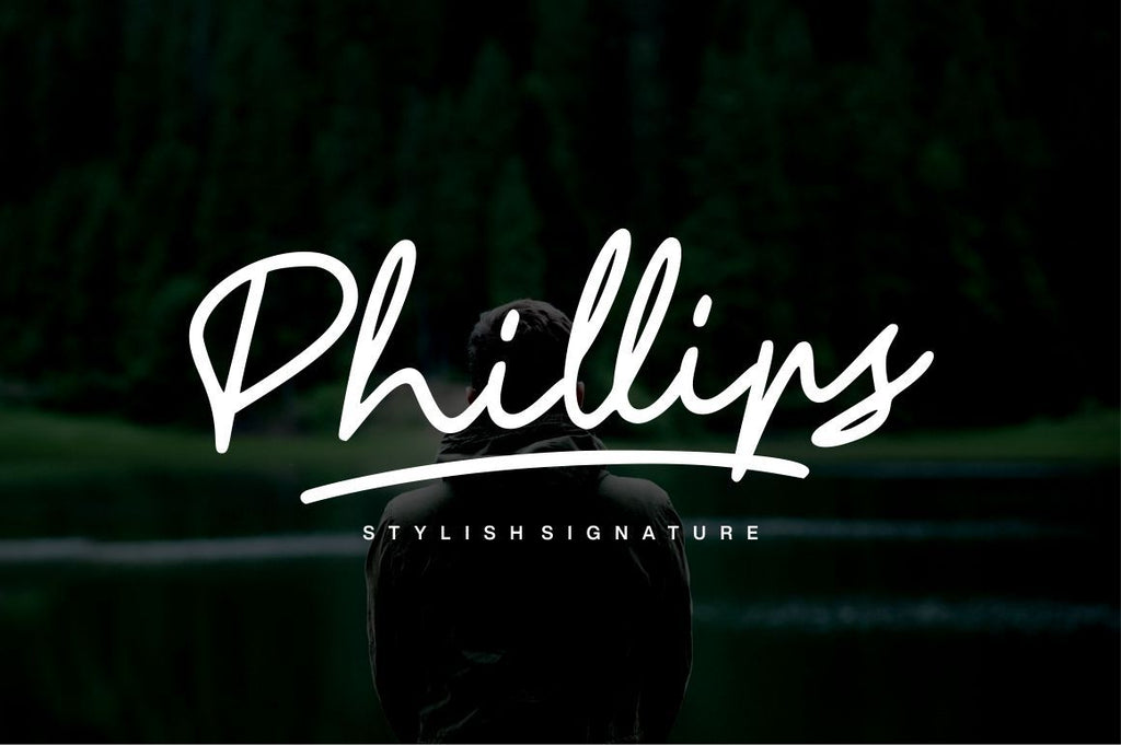 Phillips – Signature Font - So Fontsy