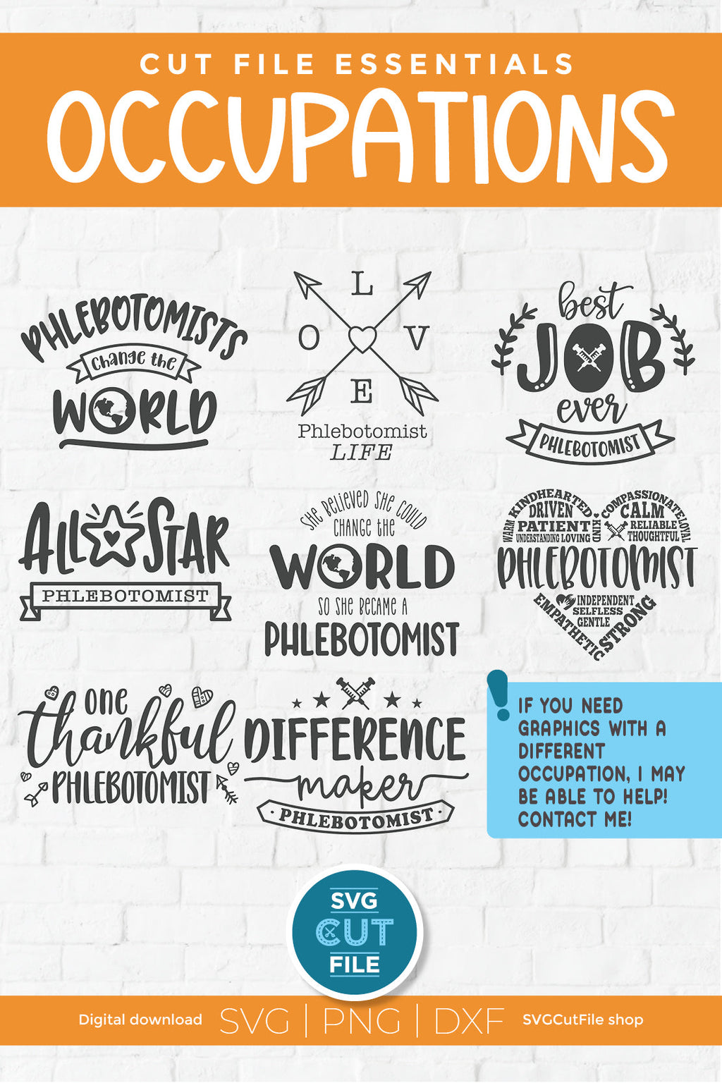 Phlebotomy SVG bundle for Cricut - So Fontsy