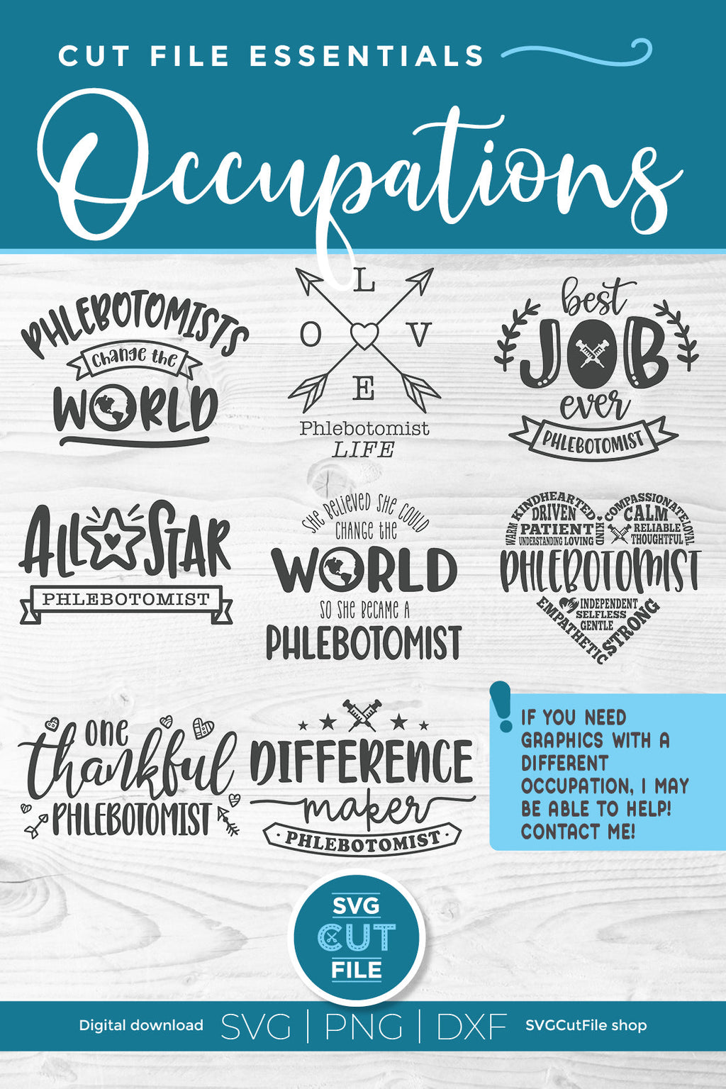 Phlebotomy SVG bundle for Cricut - So Fontsy