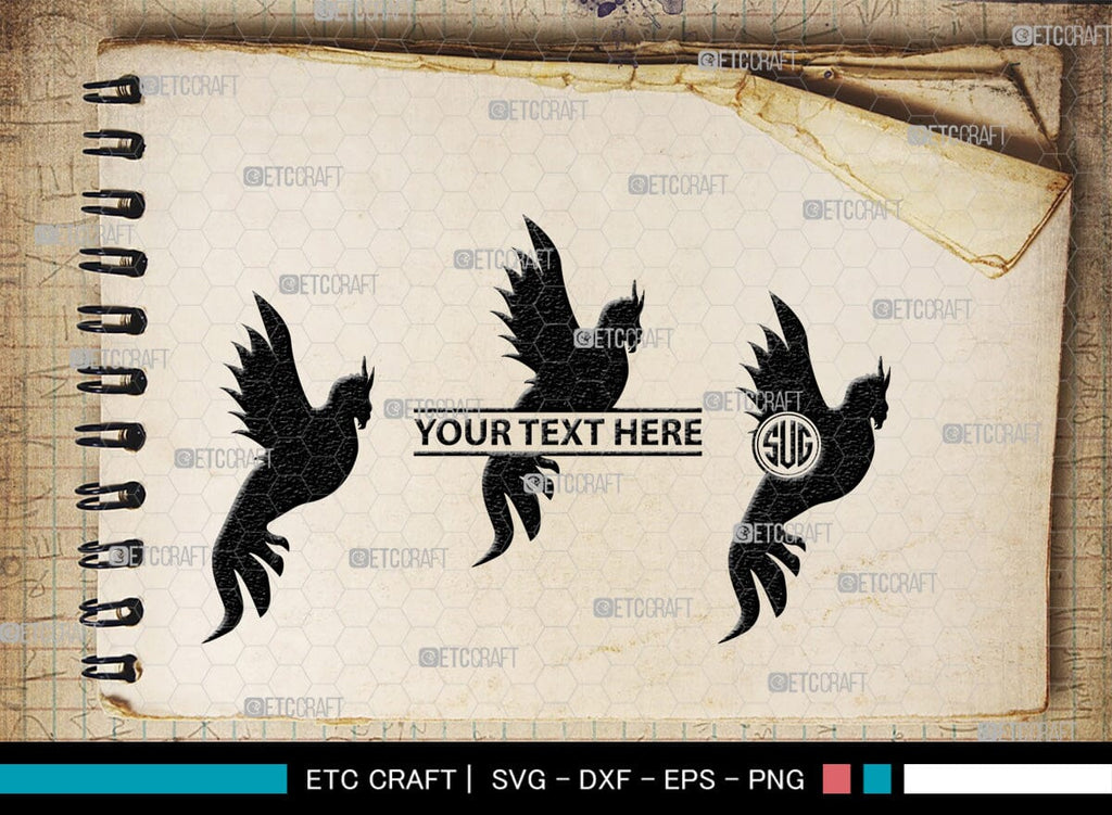 Phoenix Monogram, Phoenix Silhouette, Phoenix SVG, Phoenix Bird Svg ...