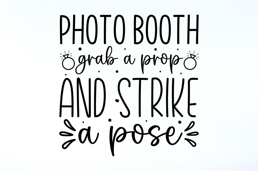 Photo booth grab a prop SVG - So Fontsy