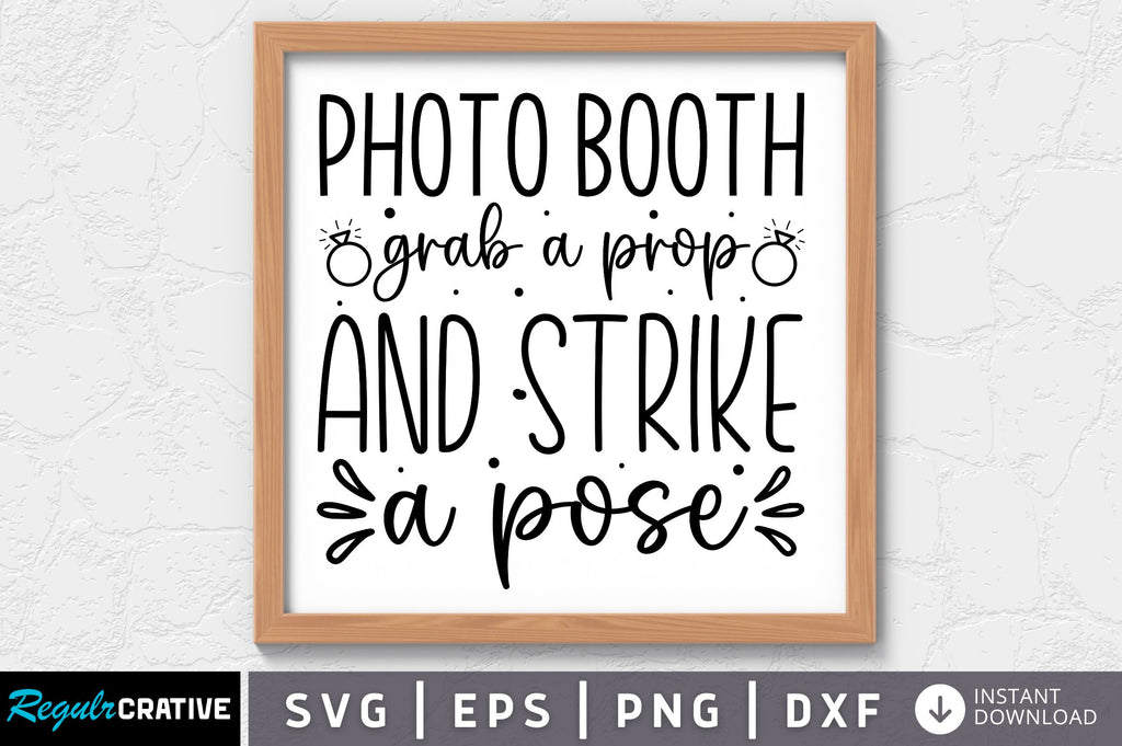 Photo booth grab a prop SVG - So Fontsy